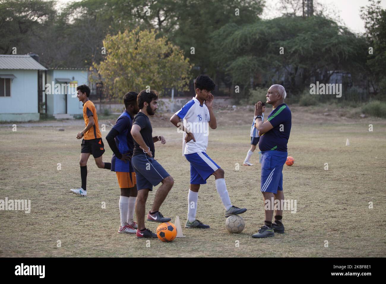 Training of FC Simla Youngs football club in Delhi, India on 2 April ...