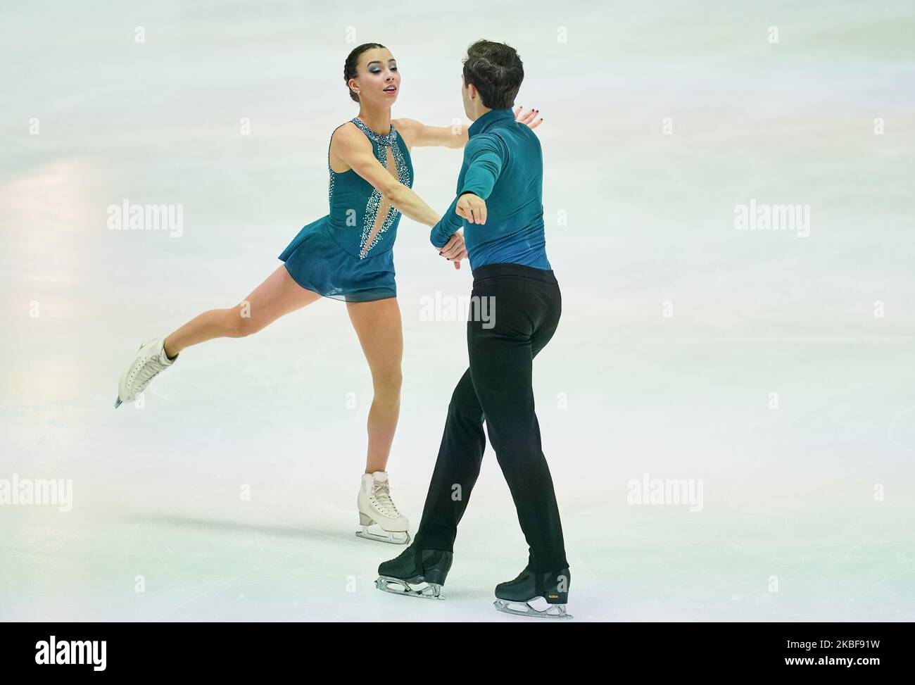 Laura Barquero and Ton Consul of Spain in action during Pairs Free ...
