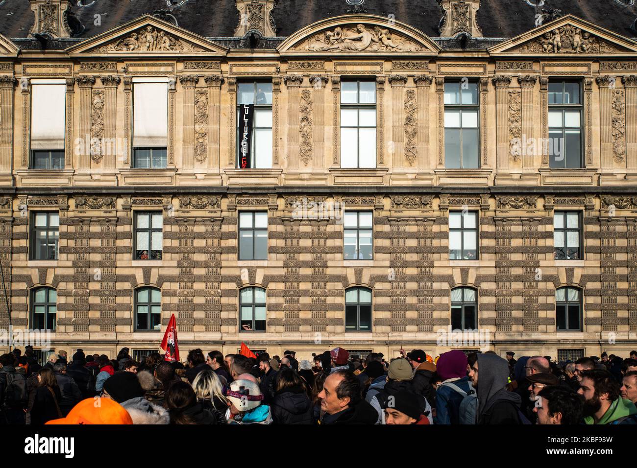 The louvre museum in strike is seen In Paris, France, on 24 January ...