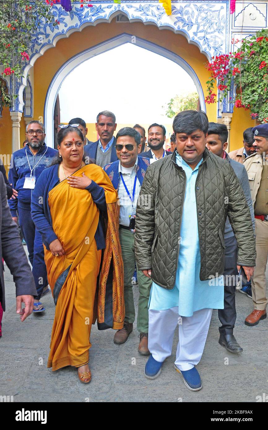 Actress & Author Lisa Ray speaks during Jaipur Literature Festival at ...