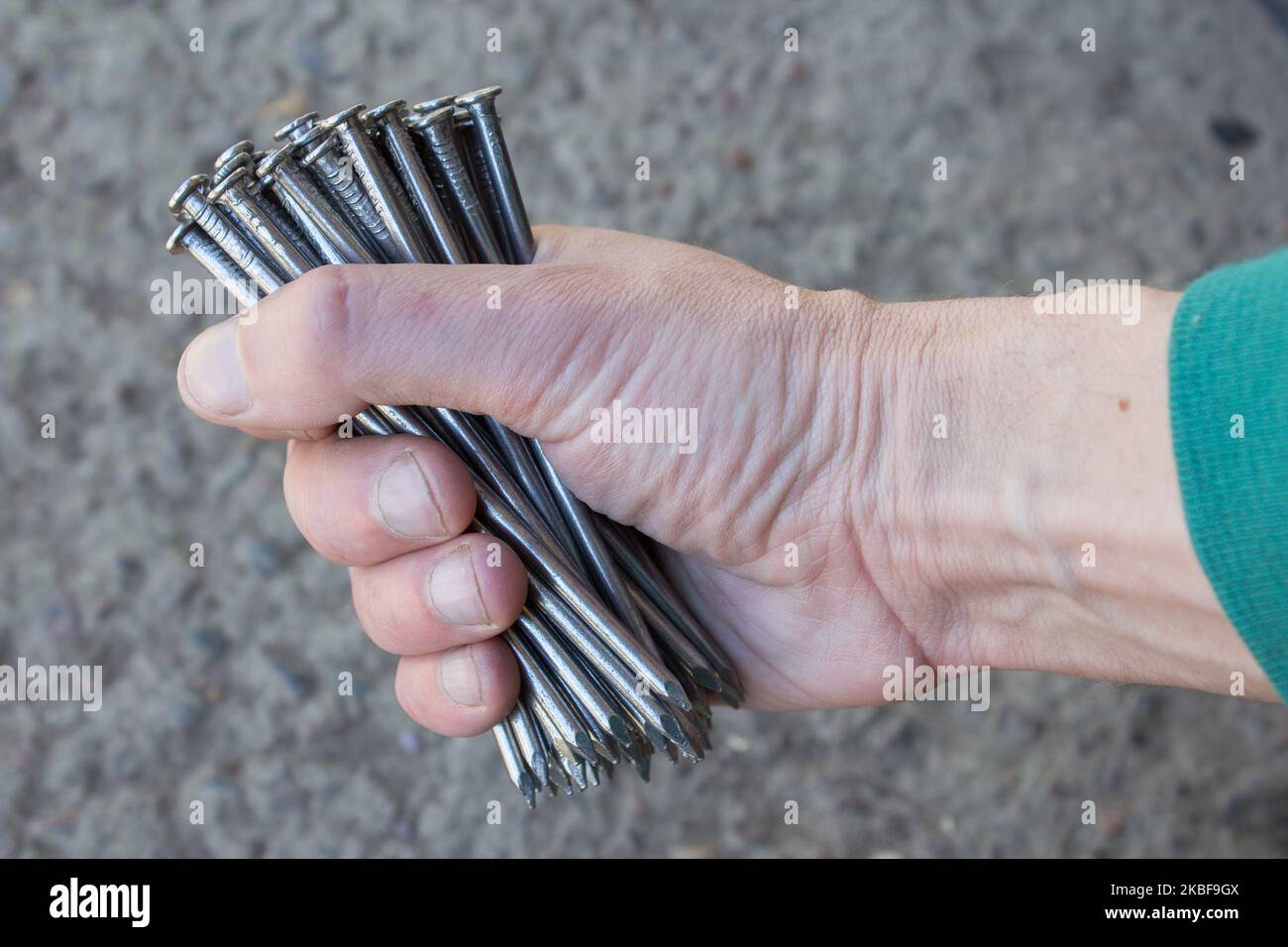 Close up builder men hi-res stock photography and images - Alamy