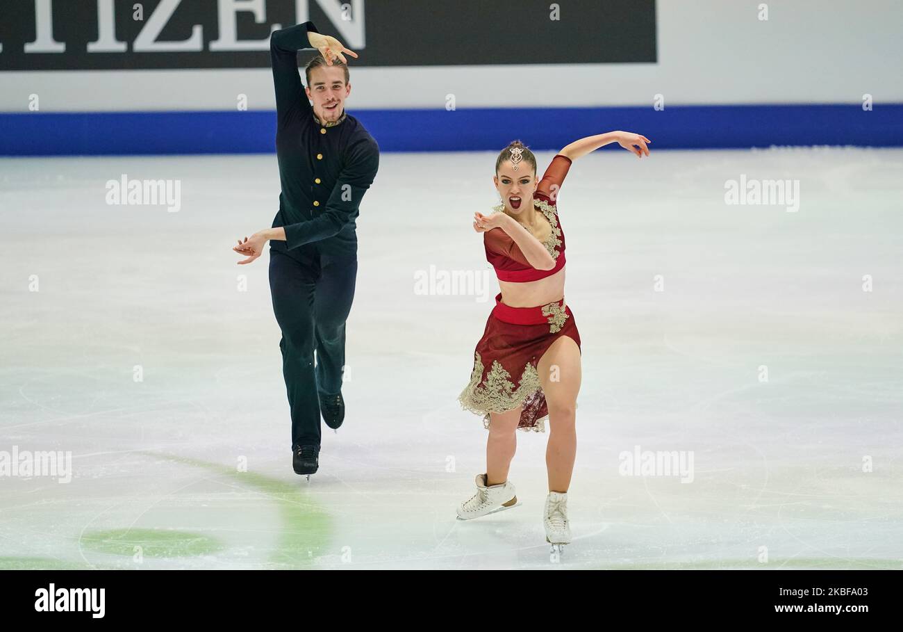 Victoria Manni and Carlo Roethlisberger of Switzerland in action during ...