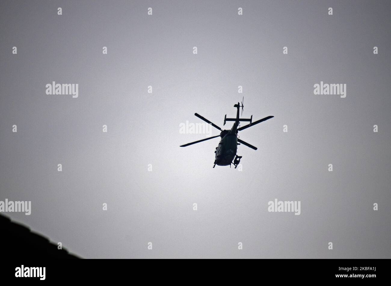 Indian army helicopter hovers hi-res stock photography and images - Alamy