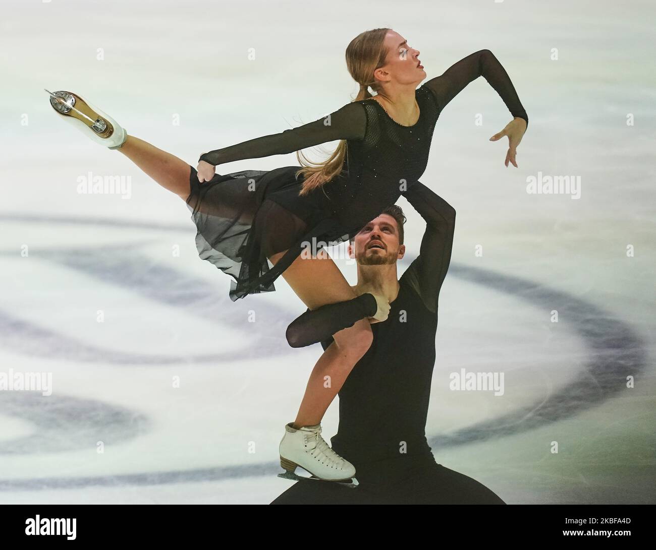 Alexandra Stepanova and Ivan Bukin of Russia in action during Ice Dance ...