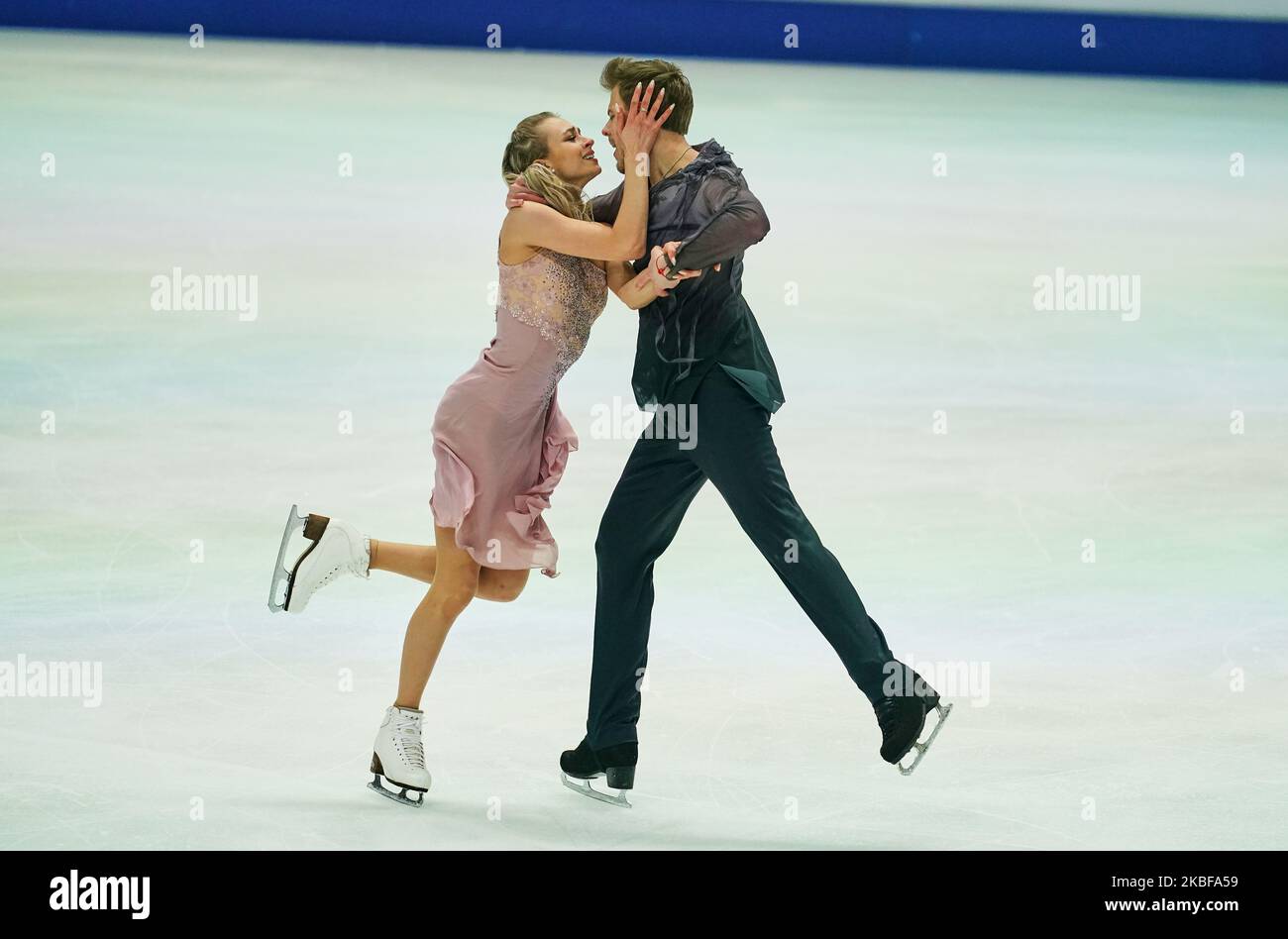 Victoria Sinitsina and Nikita Katsalapov of Russia in action during Ice ...