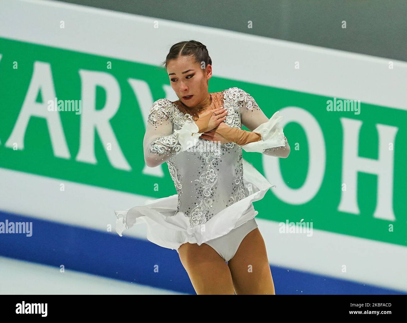 Yasmine Kimiko Yamada of Switzerland in action during Ladies Free ...