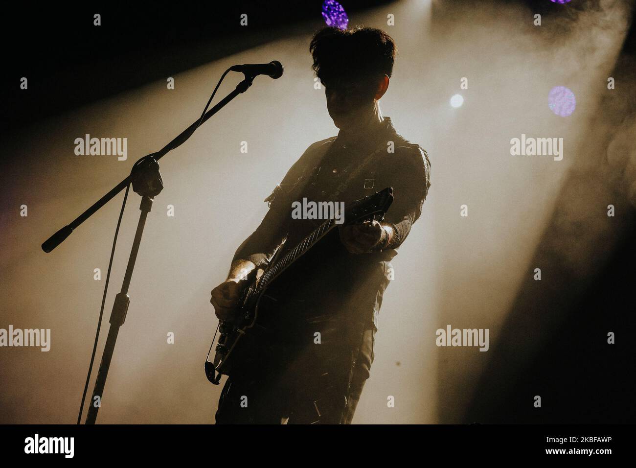 Dutch musician Ronny Moorings of Dutch rock band Clan of Xymox, also ...