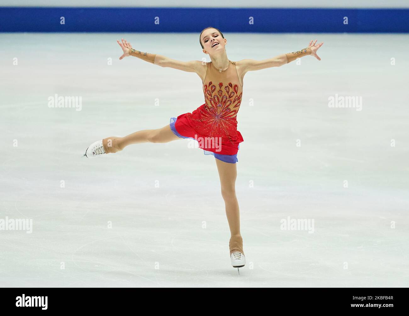 Anna Shcherbakova of Russia in action during Ladies Free Skating at ISU ...