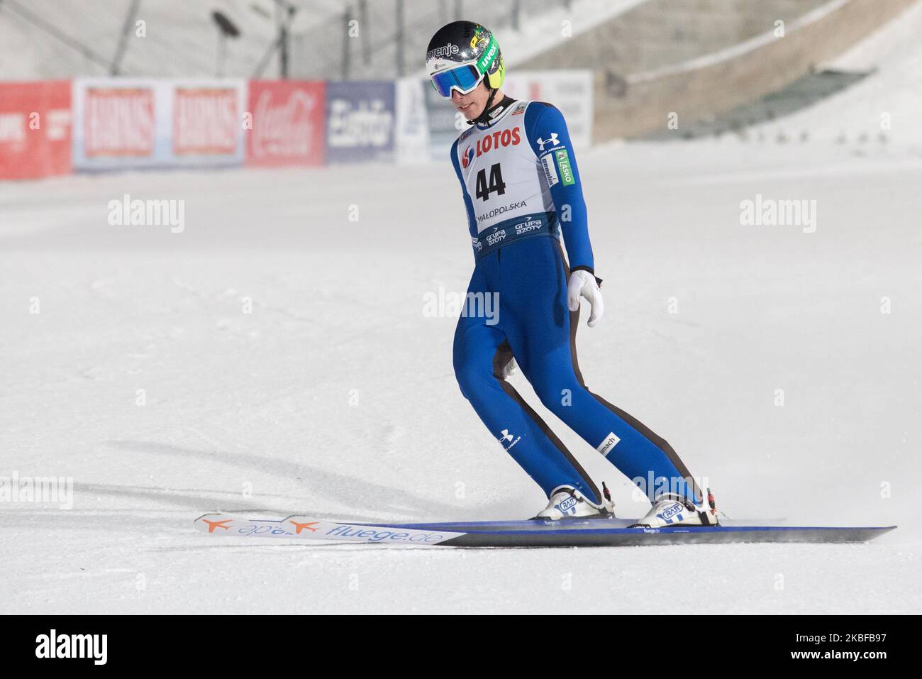Timi Zajc (SLO) during team competition of the FIS Ski jumping World ...
