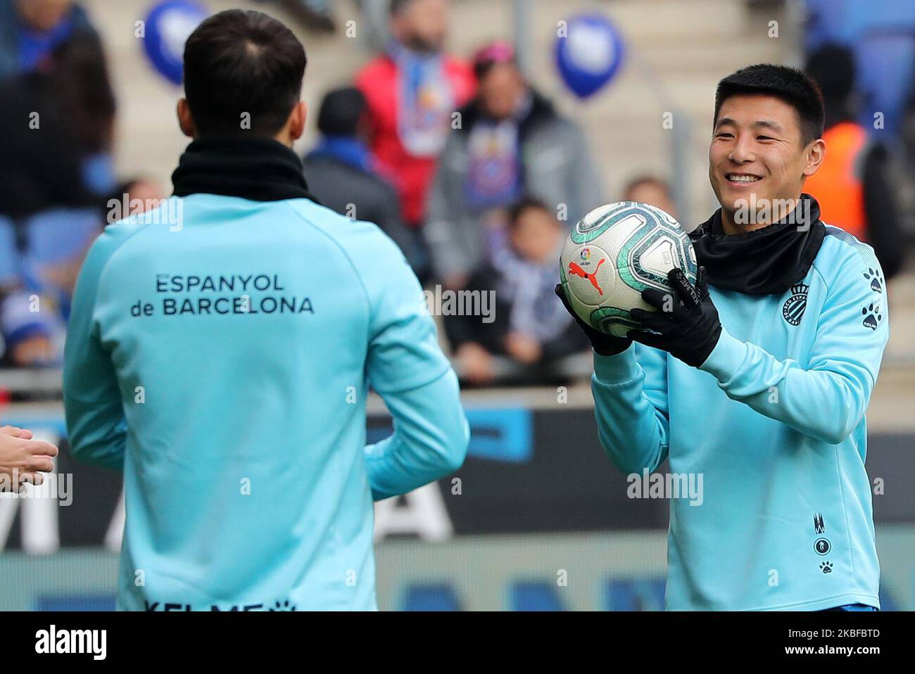 Wu Lei during the match between RCD Espanyol and Athletic Club ...