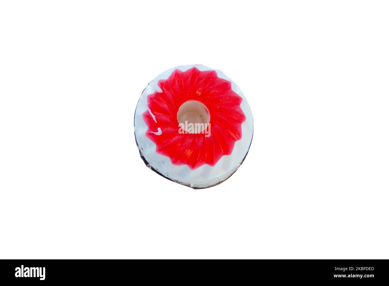 round biscuits with white cream and red marmalade Stock Photo - Alamy