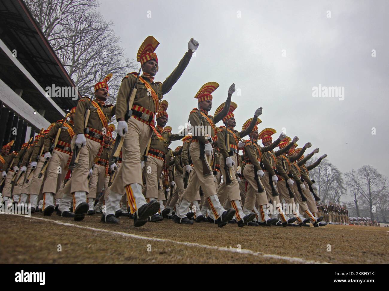 Indian security forces parade hi-res stock photography and images - Alamy