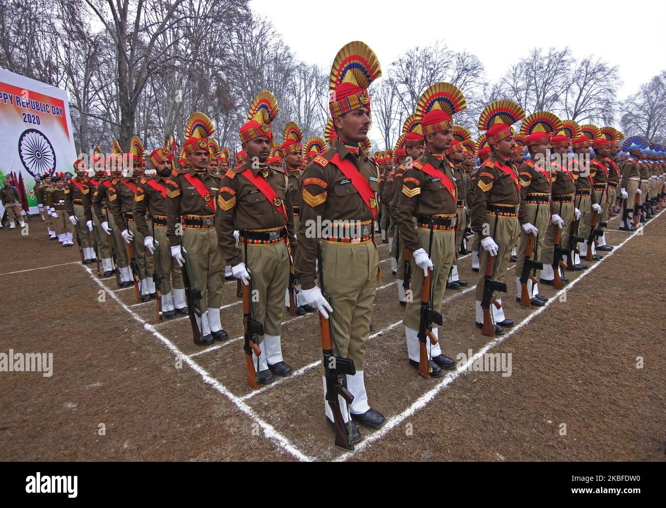 Indian security forces parade hi-res stock photography and images - Alamy