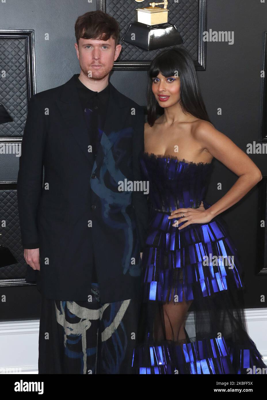 LOS ANGELES, CALIFORNIA, USA - JANUARY 26: James Blake and Jameela ...