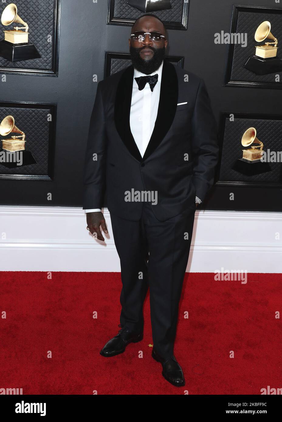 LOS ANGELES, CALIFORNIA, USA - JANUARY 26: Rick Ross arrives at the ...