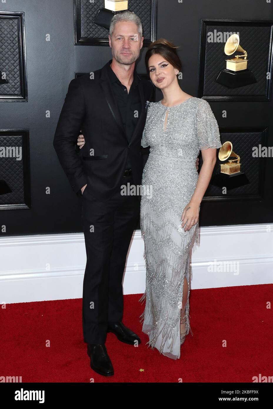 LOS ANGELES, CALIFORNIA, USA - JANUARY 26: Sean Larkin and Lana Del Rey ...