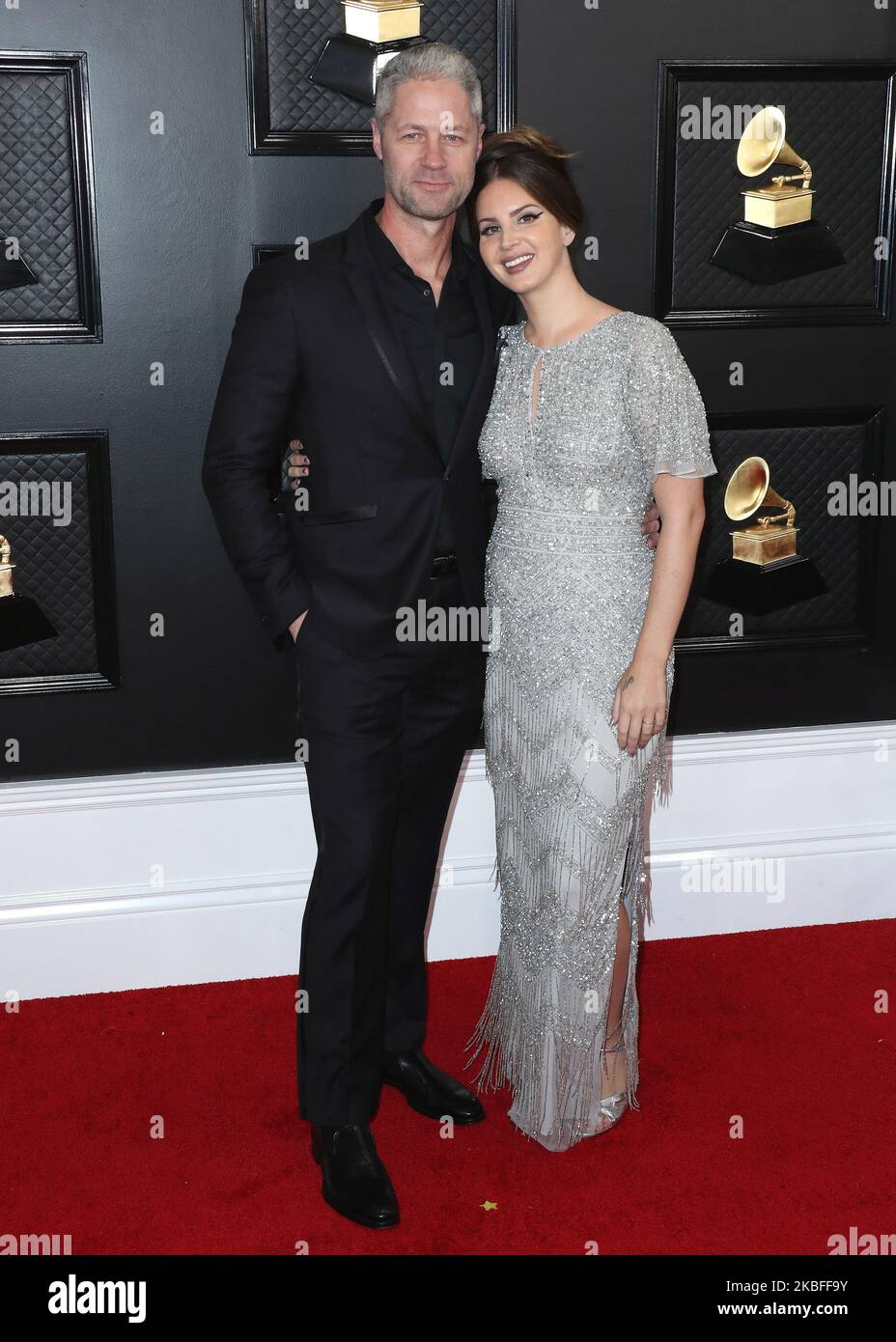 LOS ANGELES, CALIFORNIA, USA - JANUARY 26: Sean Larkin and Lana Del Rey ...