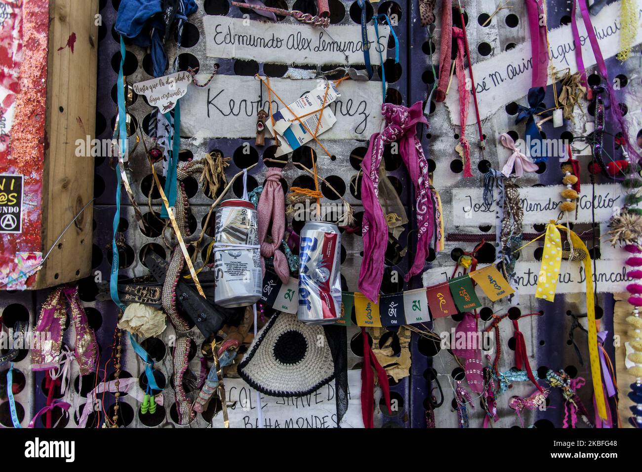 Santiago, Chile. 26 january 2010.The walls speak. On the walls of the ...