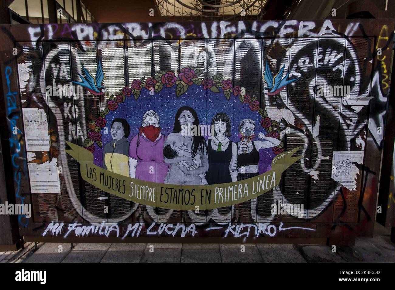 Santiago, Chile. 26 january 2010.The walls speak. On the walls of the ...
