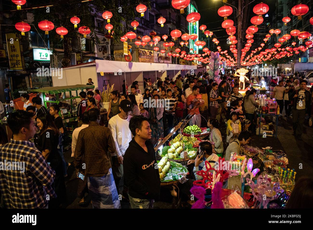 Yangons chinatown hi-res stock photography and images - Alamy
