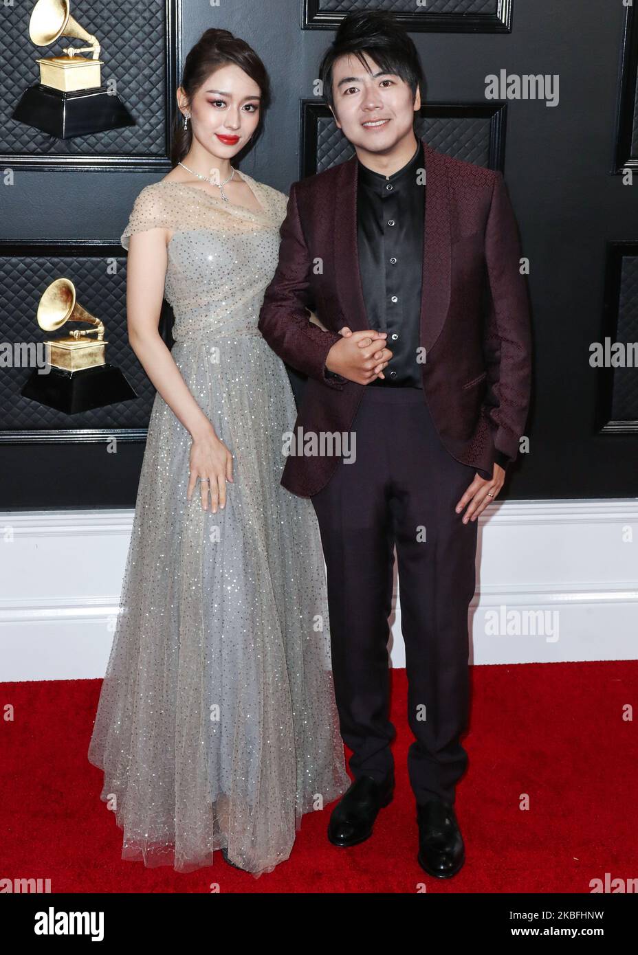 LOS ANGELES, CALIFORNIA, USA - JANUARY 26: Gina Alice Redlinger and ...