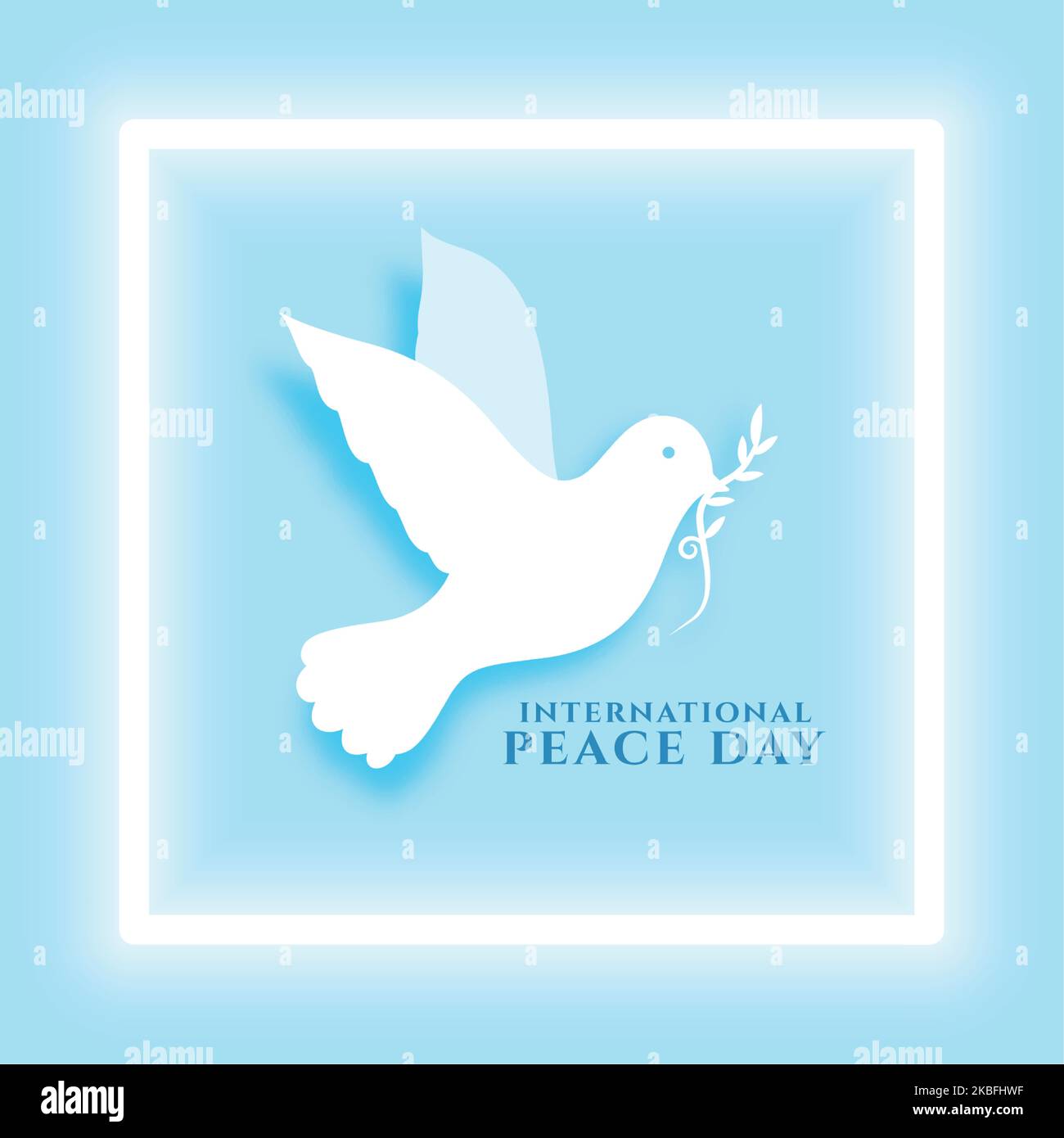 Peace dove art paper cut Stock Vector Images - Alamy