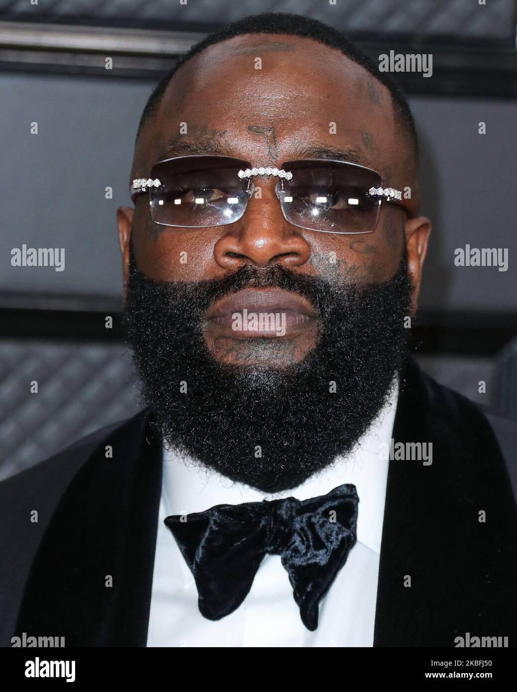 LOS ANGELES, CALIFORNIA, USA - JANUARY 26: Rick Ross arrives at the ...