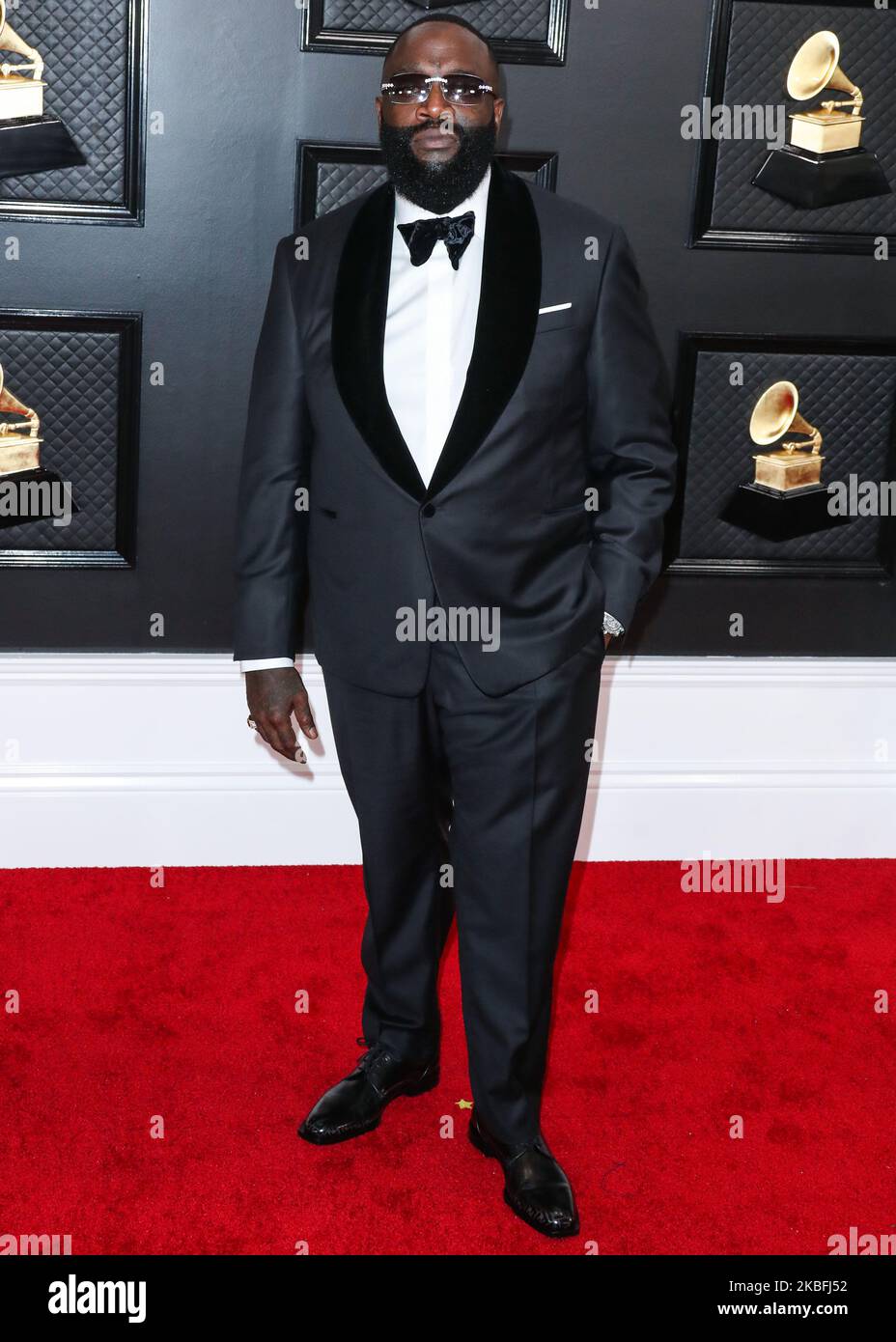 LOS ANGELES, CALIFORNIA, USA - JANUARY 26: Rick Ross arrives at the ...