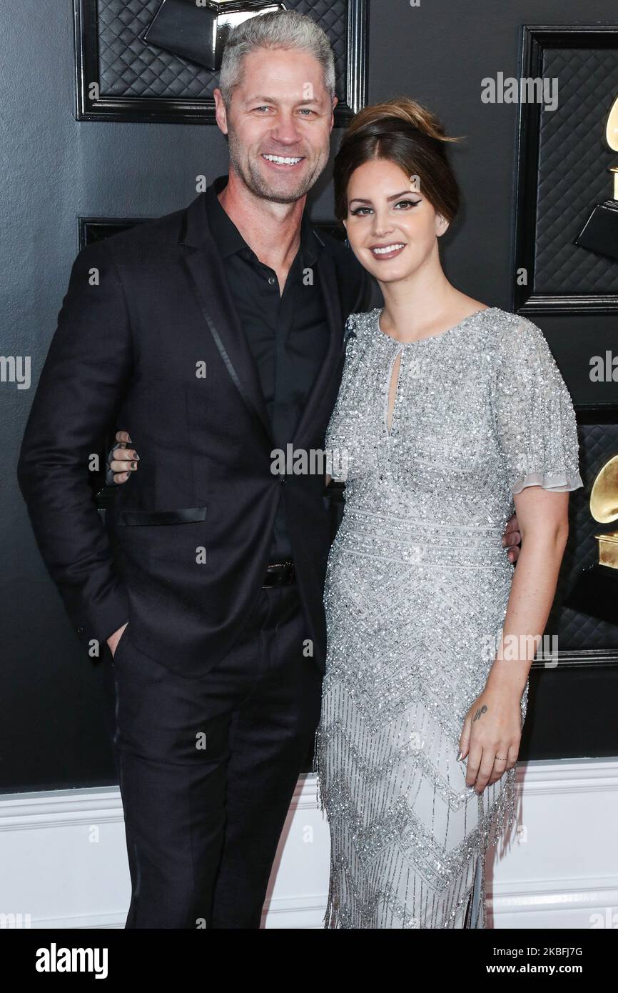 LOS ANGELES, CALIFORNIA, USA - JANUARY 26: Sean Larkin and Lana Del Rey ...