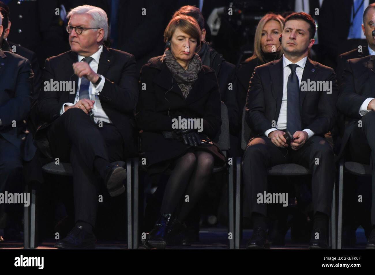 (L-R) German President Frank-Walter Steinmeier, German First Lady Elke ...