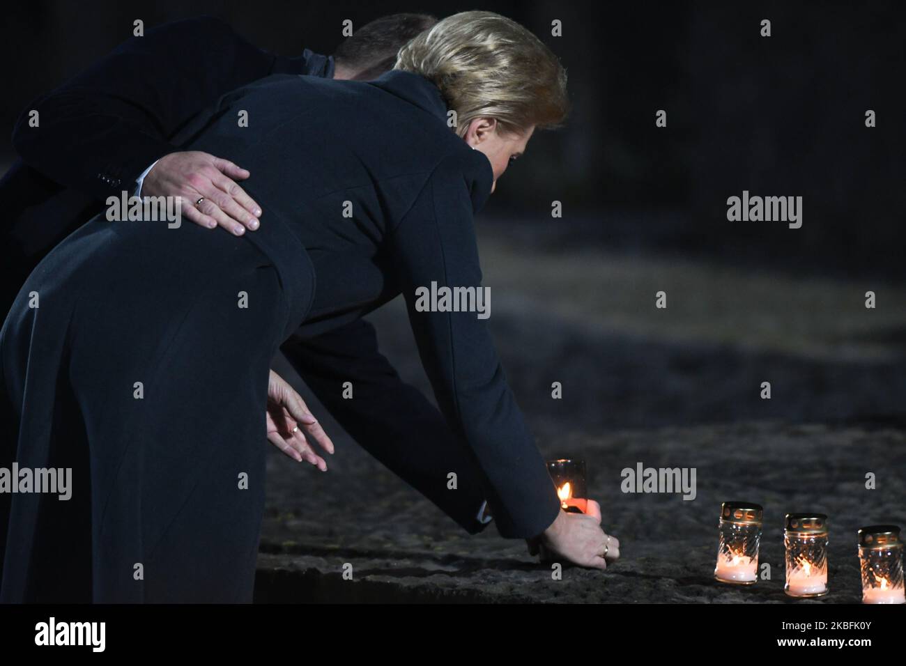 Polish President Andrzej Duda and Polish First Lady Agata Kornhauser ...