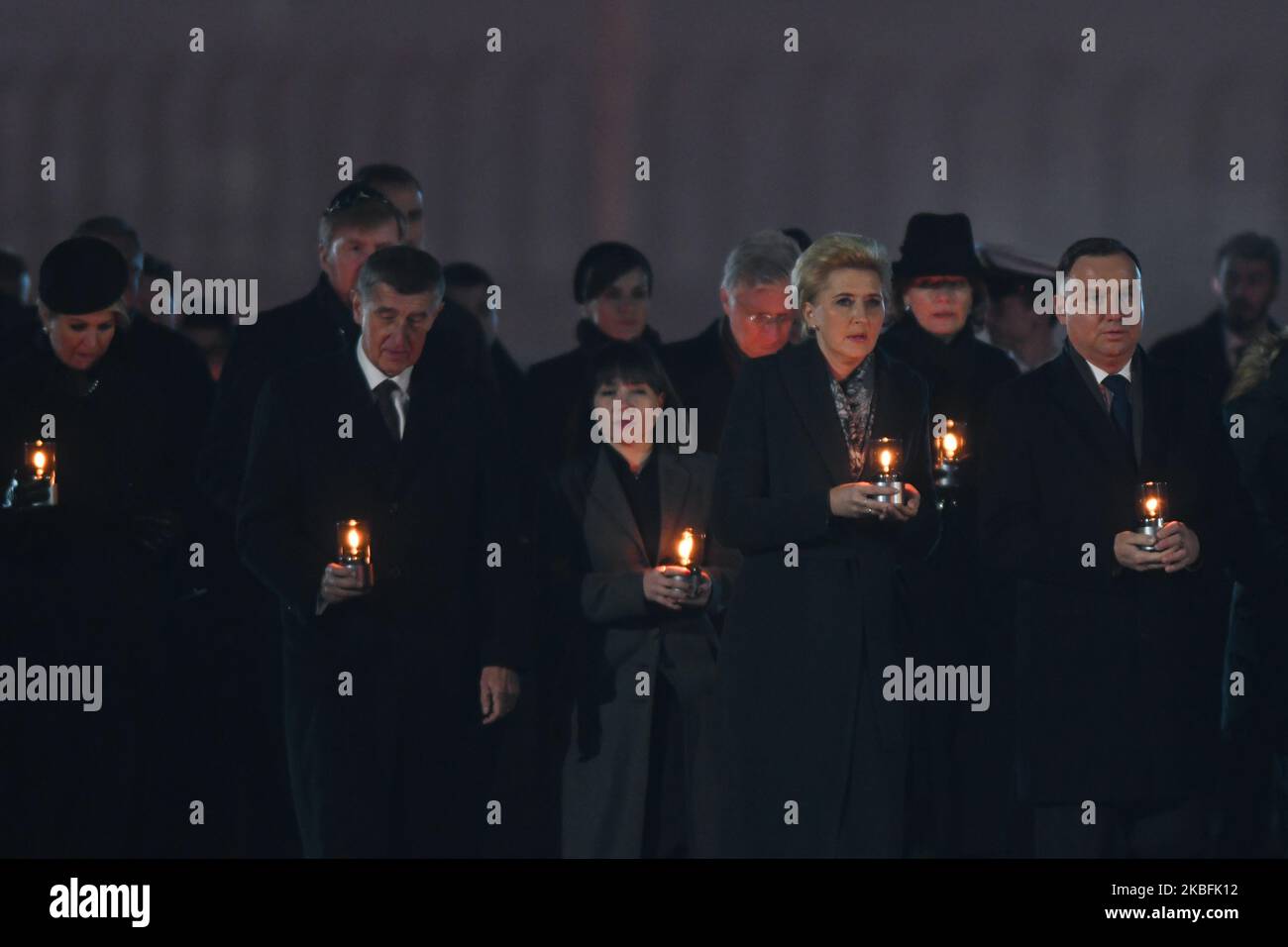 Polish President Andrzej Duda and Polish First Lady Agata Kornhauser ...