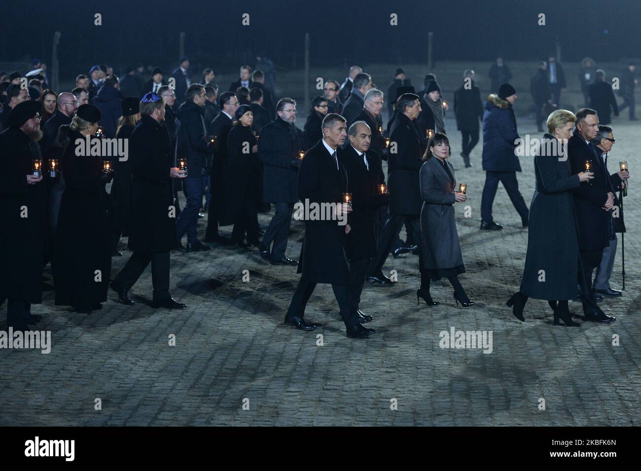 Polish President Andrzej Duda and Polish First Lady Agata Kornhauser ...