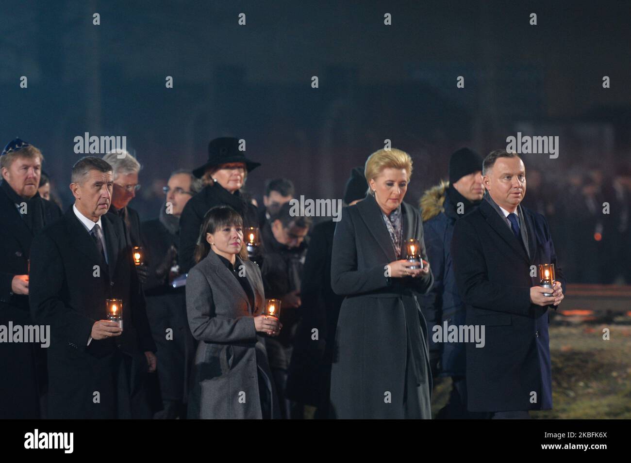 Polish President Andrzej Duda and Polish First Lady Agata Kornhauser ...