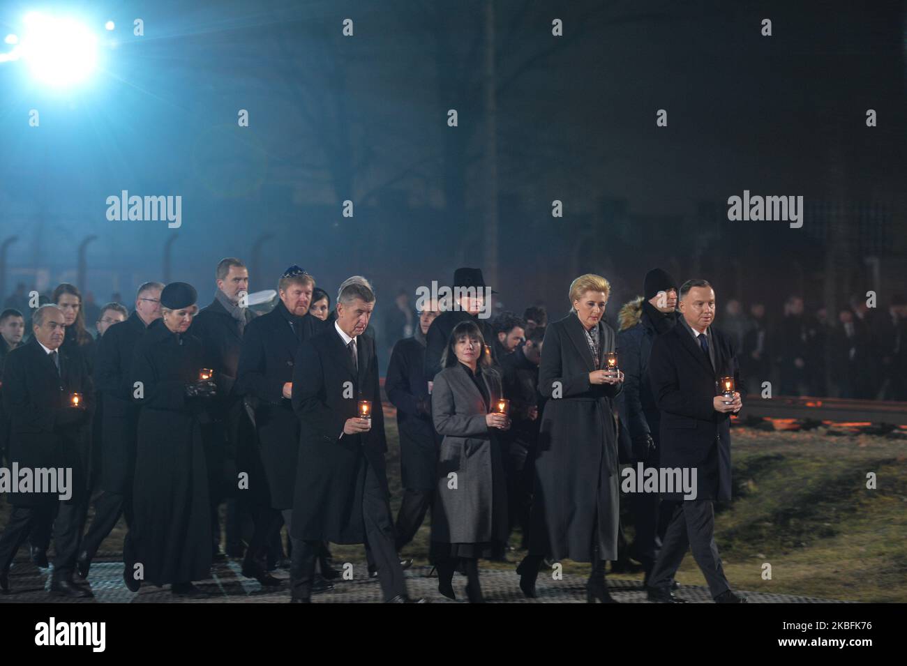 Polish President Andrzej Duda and Polish First Lady Agata Kornhauser ...