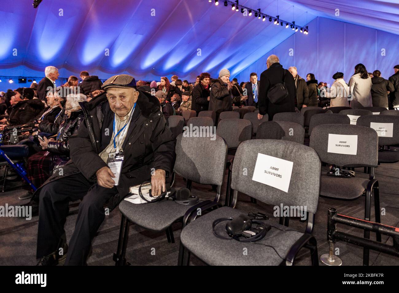 Former survivor of Auschwitz concentration camp attends the ...