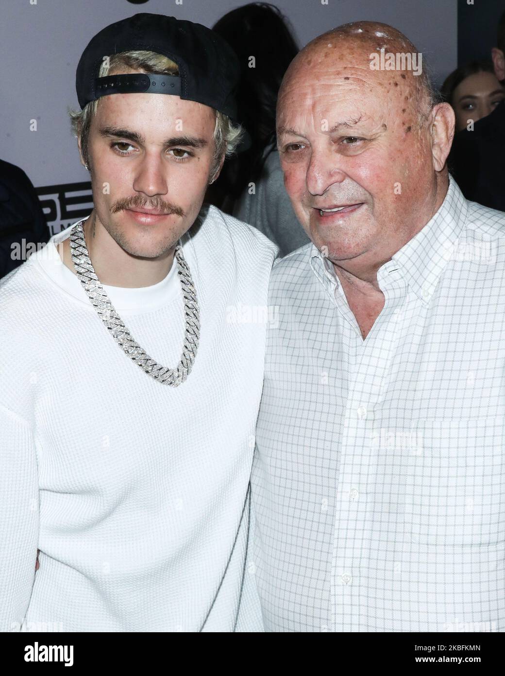 WESTWOOD, LOS ANGELES, CALIFORNIA, USA - JANUARY 27: Justin Bieber and ...