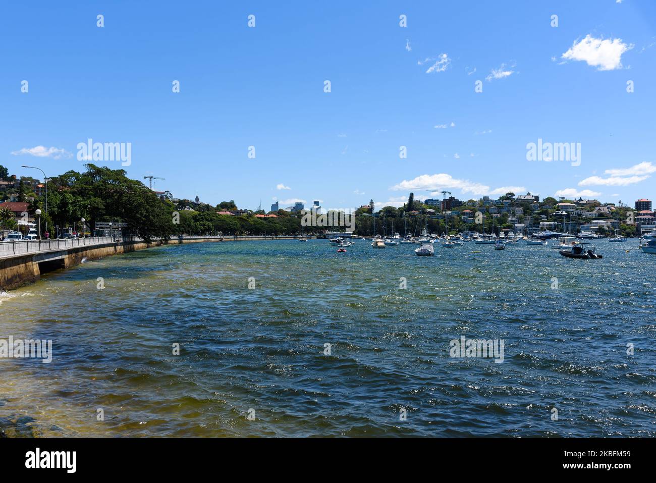 Boats in the Point Piper marina in Rose Bay, Sydney, Australia Stock ...