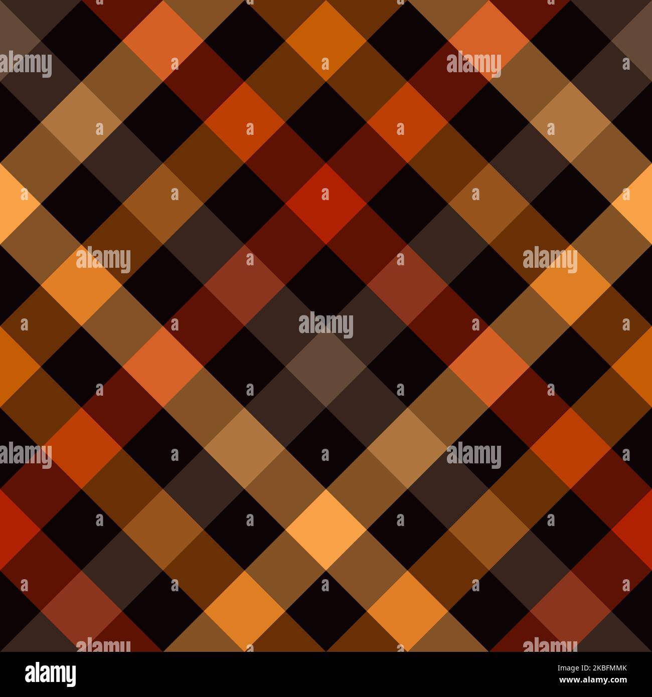 Seamless pattern. Classical cell diagonally. Contrasting red, orange ...
