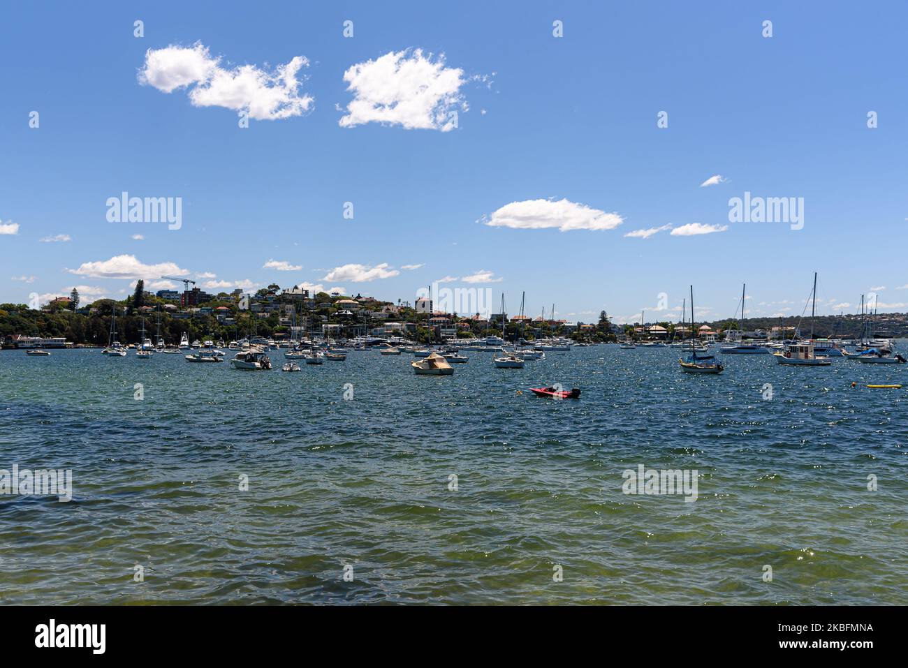 Boats in the Point Piper marina in Rose Bay, Sydney, Australia Stock ...