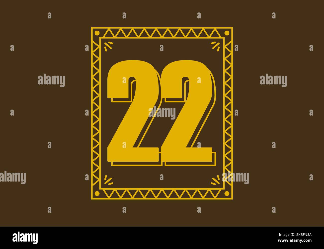 Number 22 Stock Vector Images - Alamy