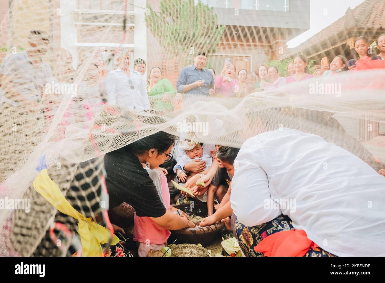 The Balinese Hindu on 27 January 2020 in Jimbaran, Indonesia, celebrate ...