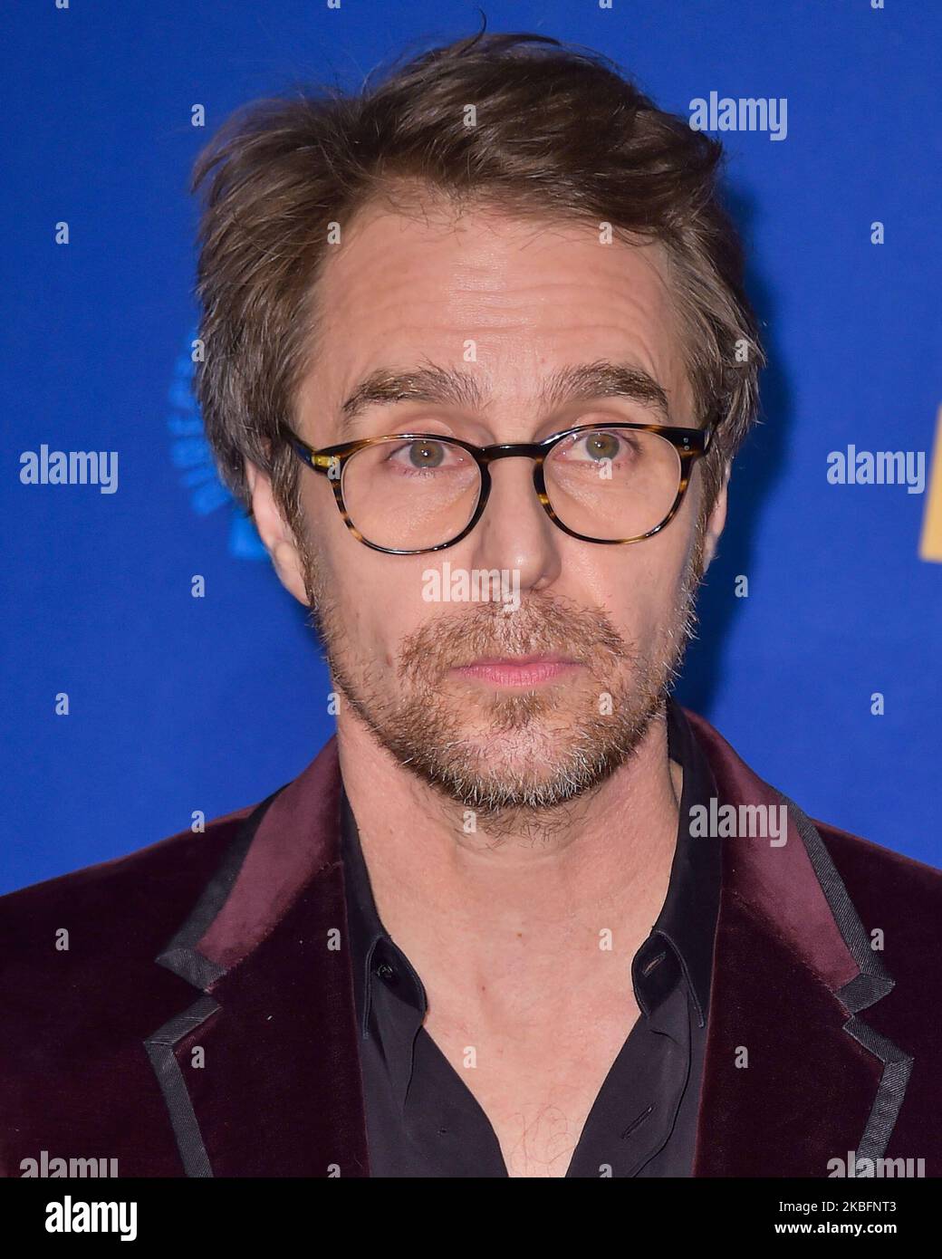 LOS ANGELES, CALIFORNIA, USA - JANUARY 25: Sam Rockwell poses in the ...
