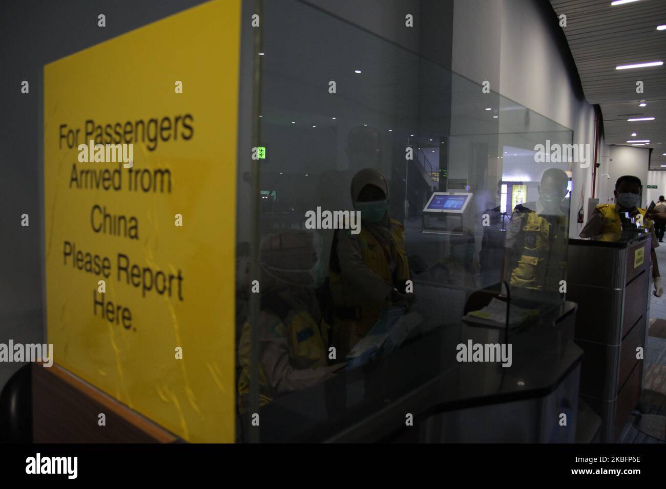 The Health Quarantine officers of Soekarno-Hatta International Airport ...