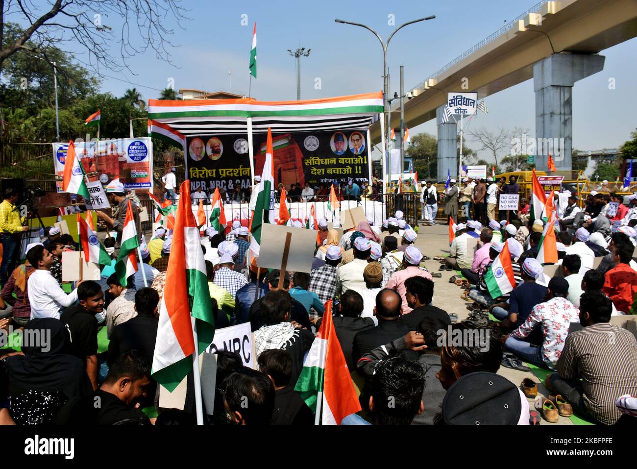 Nagpur, India. 29, Jan 2020. People gather for massive protest against ...