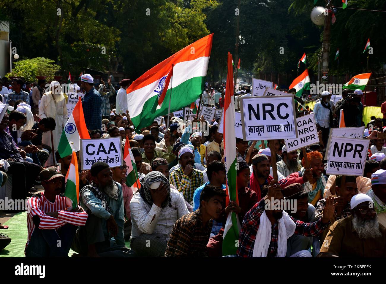Nagpur, India. 29, Jan 2020. People gather for massive protest against ...