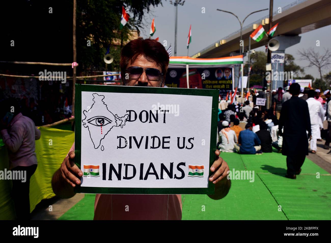 Nagpur, India. 29, Jan 2020. People gather for massive protest against ...