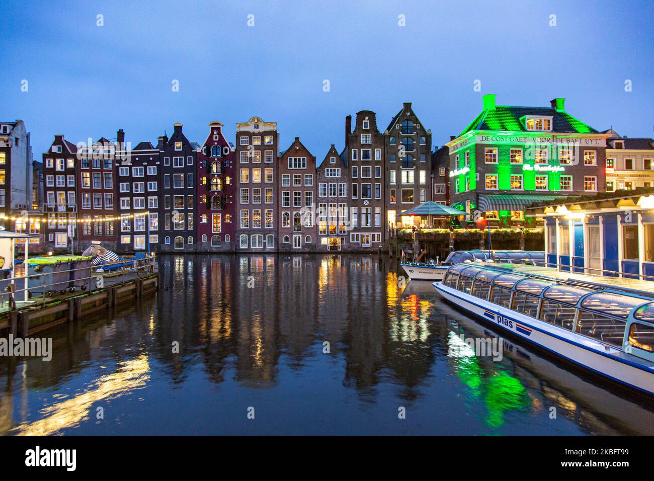 The famous colorful dancing houses with authentic Dutch architecture ...