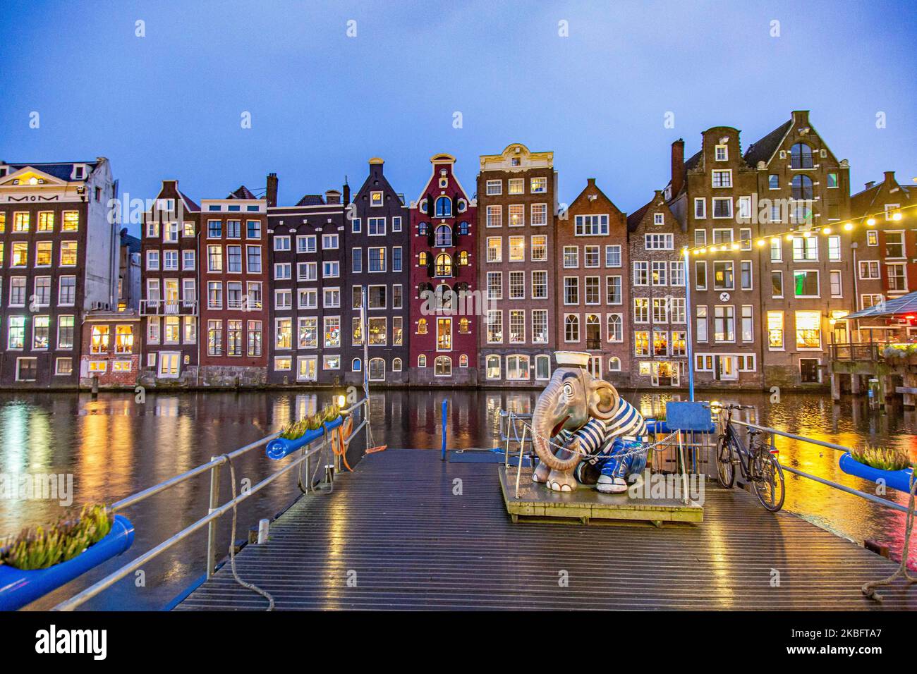 The famous colorful dancing houses with authentic Dutch architecture ...