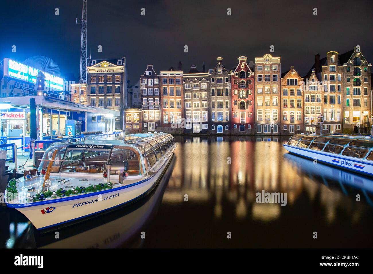 The famous colorful dancing houses with authentic Dutch architecture ...